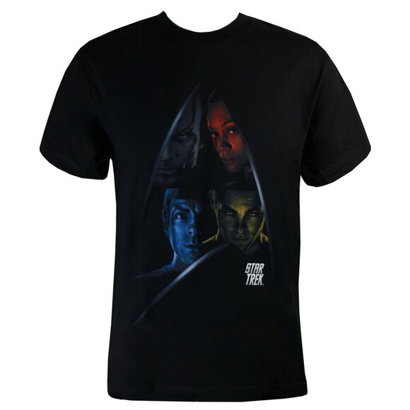 Trevco | Shirts | Star Trek Xi Movie Four Character Shield Mens Tshirt ...
